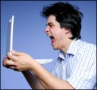 Angry computer user (iStock) - Journalist's Resource