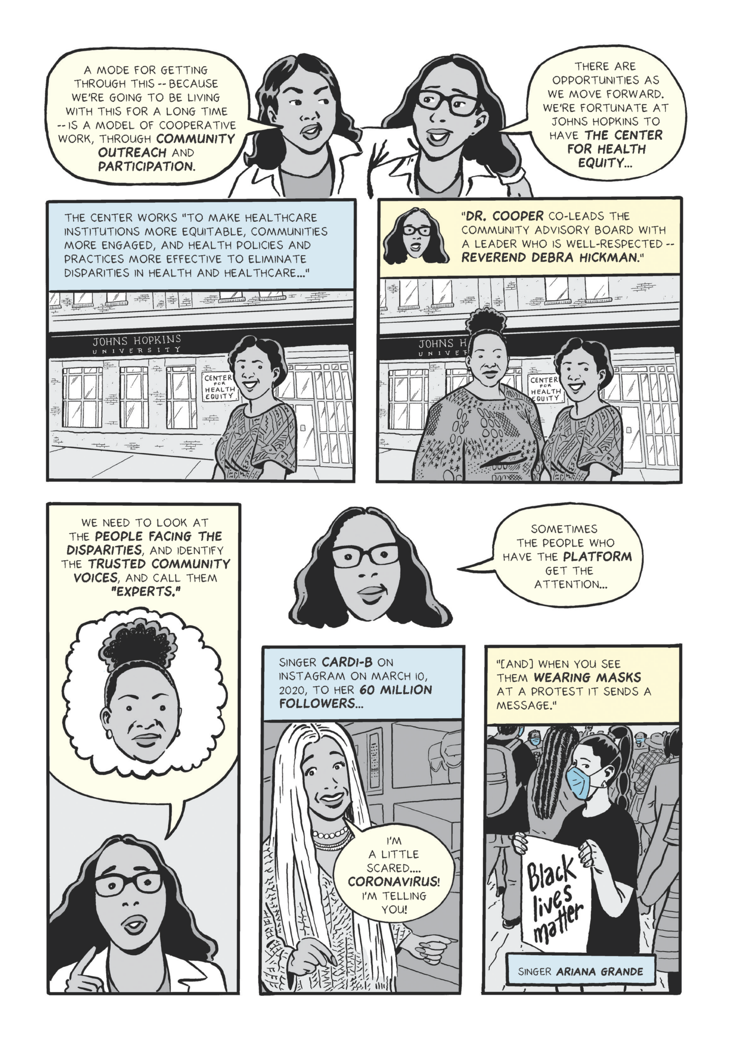 A tale of two pandemics: a nonfiction comic about racial health disparities